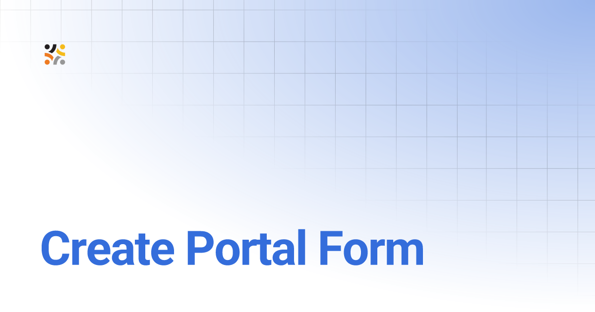 Create Portal Form | OpenG2P Docs
