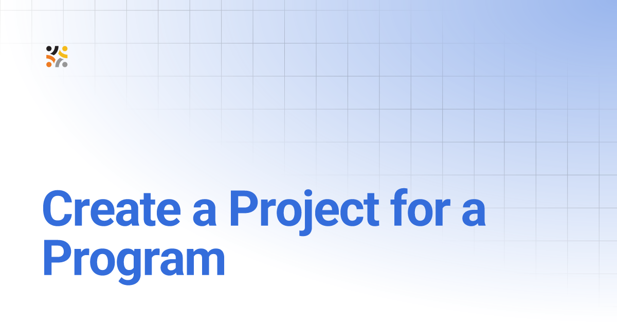 Create a Project for a Program | OpenG2P Docs