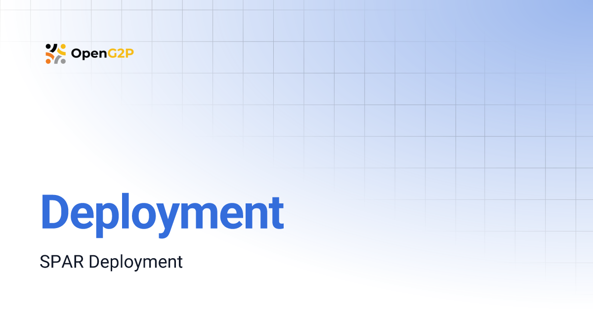 Deployment | OpenG2P Docs