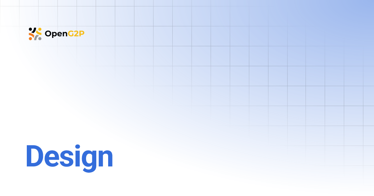 Design | OpenG2P Docs