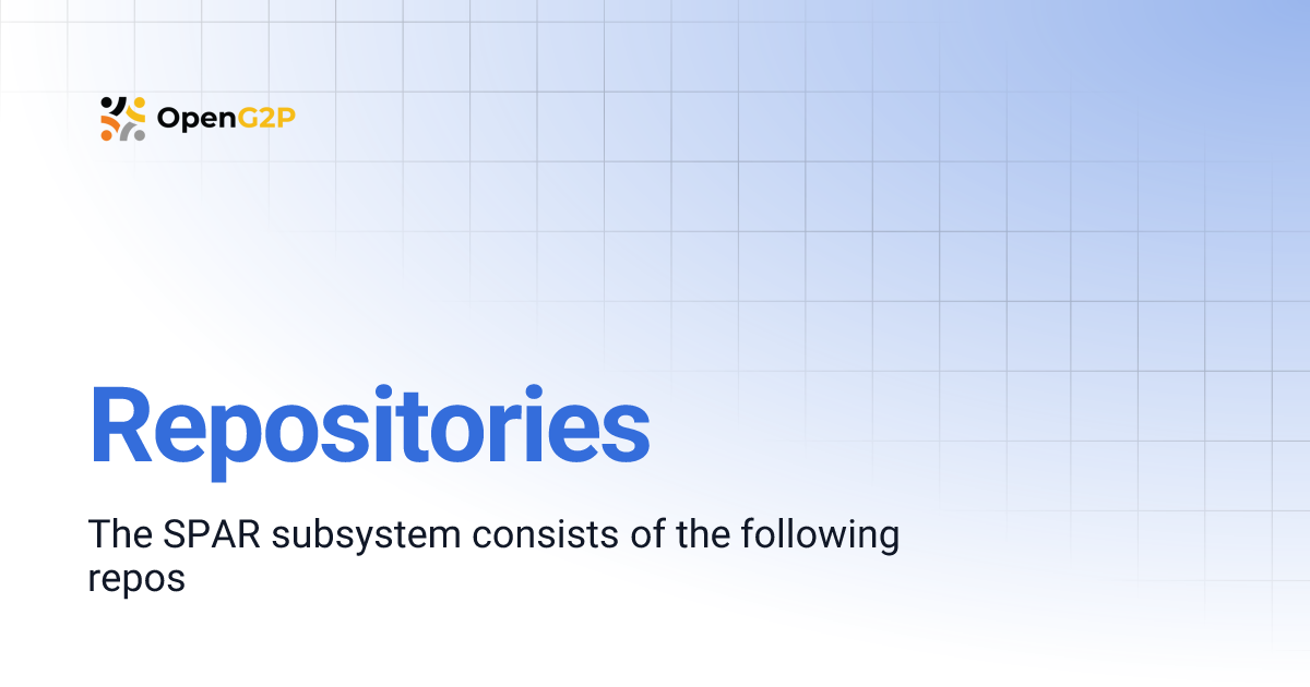 Repositories | OpenG2P Docs