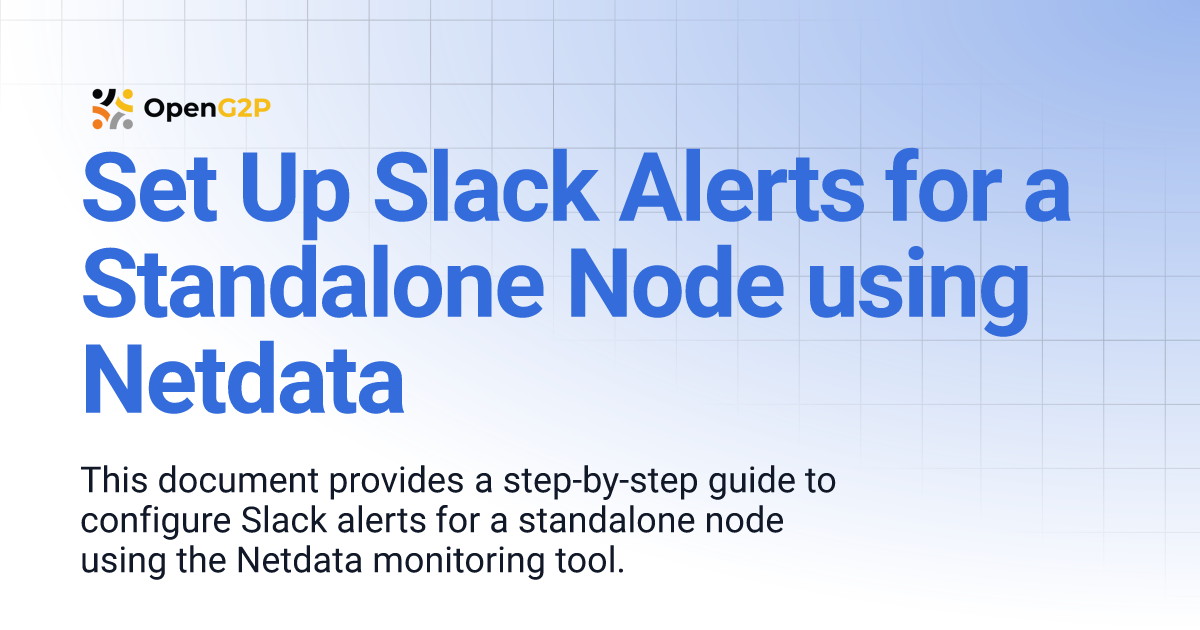Set Up Slack Alerts For A Standalone Node Using Netdata Openg2p Docs 5163