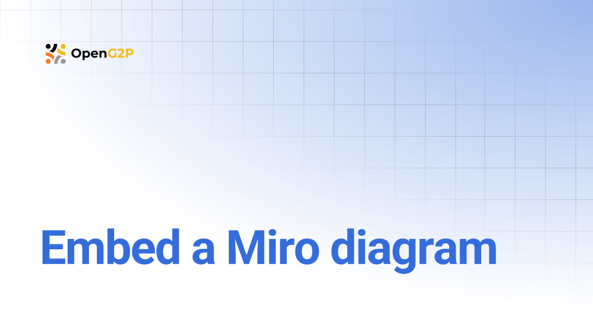 Embed a Miro diagram | OpenG2P Docs