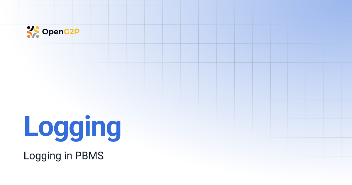 Logging | OpenG2P Docs